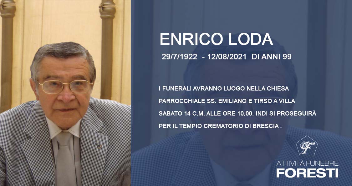 Attività Funebre FORESTI | Annunci | ENRICO LODA