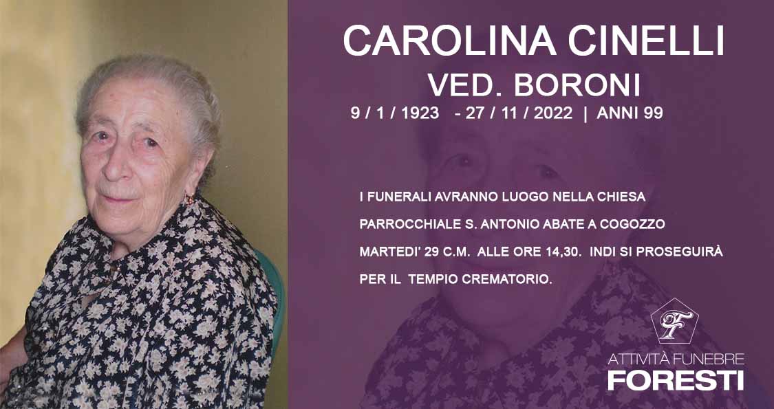 Attività Funebre FORESTI | Annunci | CAROLINA CINELLI