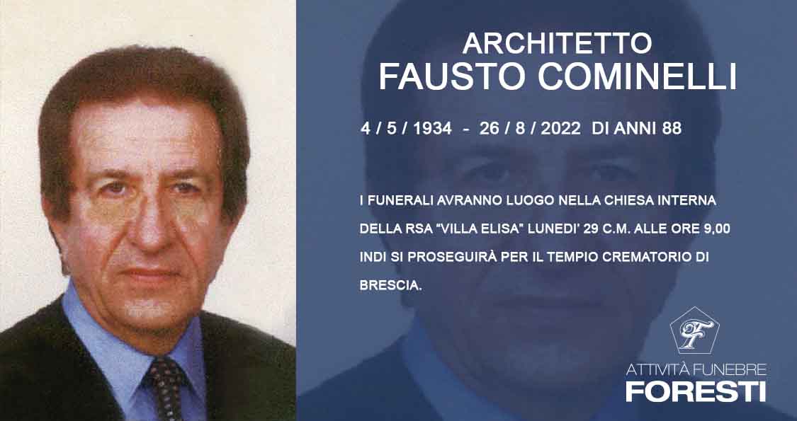 Attività Funebre FORESTI | Annunci | FAUSTO COMINELLI