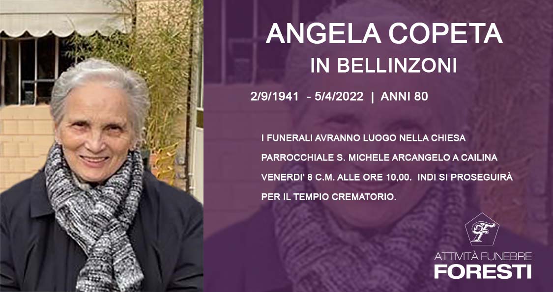 Attività Funebre FORESTI | Annunci | ANGELA COPETA